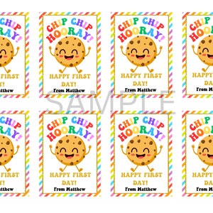 Printable Back to School Gift Tag Editable Sweet Treat Tag First Day ...