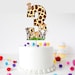 Printable Jungle 3rd Birthday Cake Topper Jungle Safari Party Jungle ...