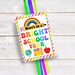 Printable Glow Stick Back to School NON EDITABLE Flashlight Gift Tag ...