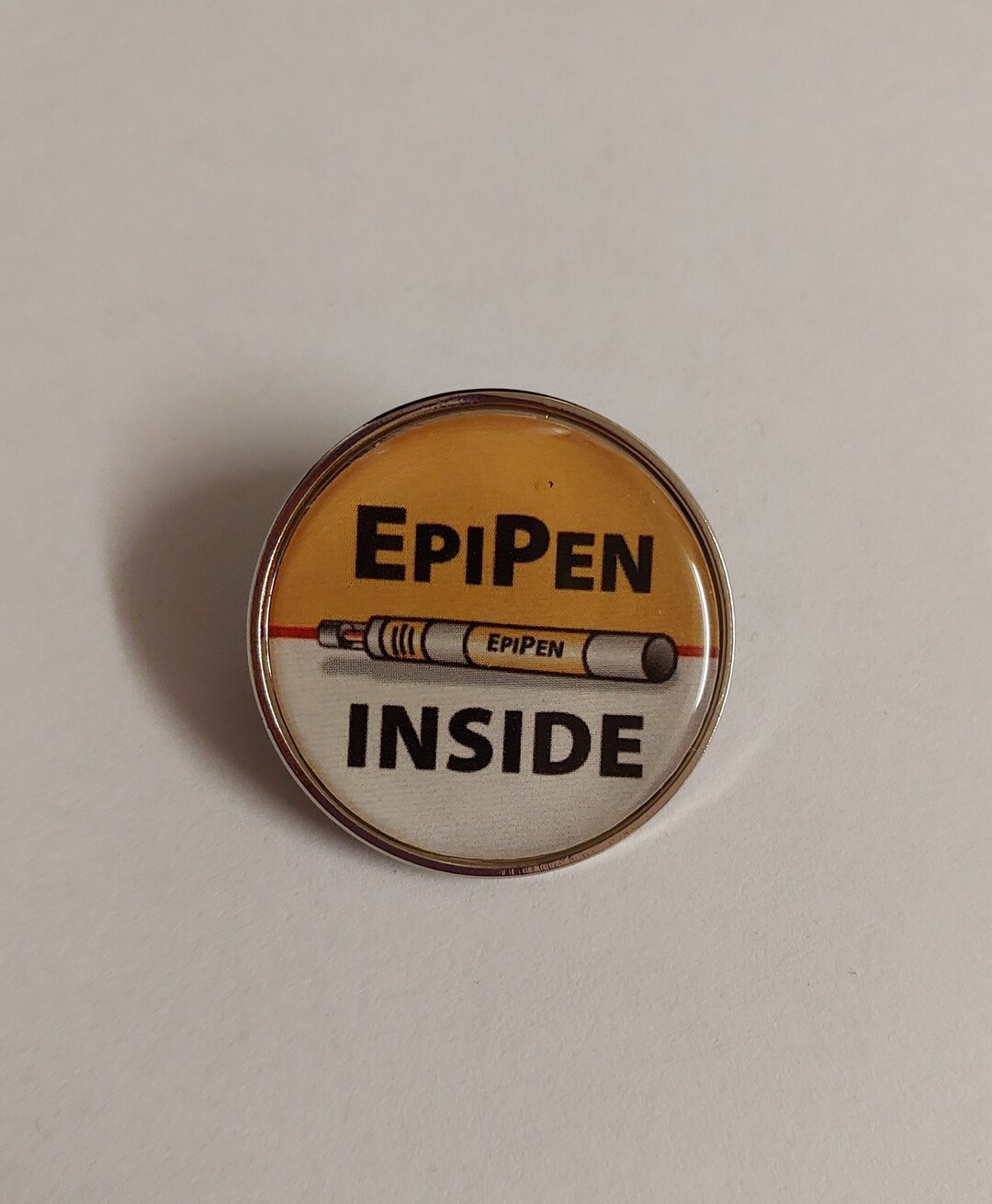 Epipen Inside. Medical Alert Pin Badge - Etsy