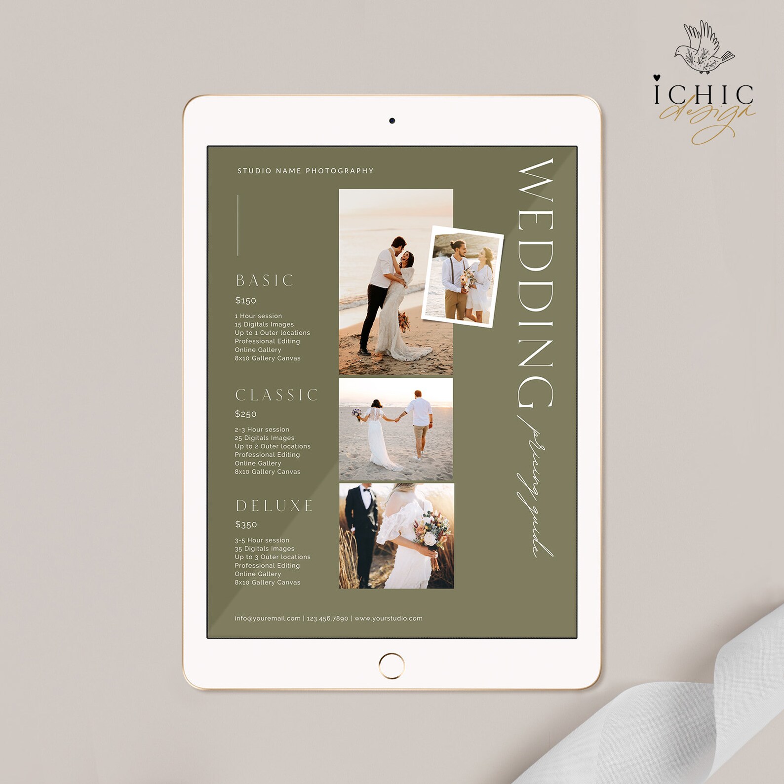 CANVA Template Photography Pricing Template, Price Guide List for ...