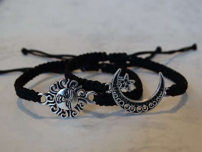 Couples Bracelet Moon and Sun Bracelet Love Bracelet Set of - Etsy