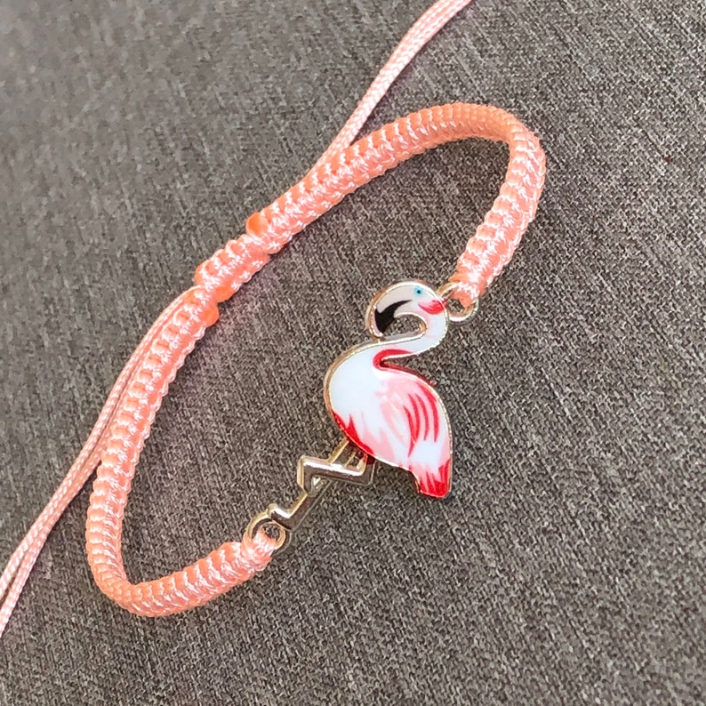 Flamingo Bracelet Flamingo Jewelleryflowergirl | Etsy