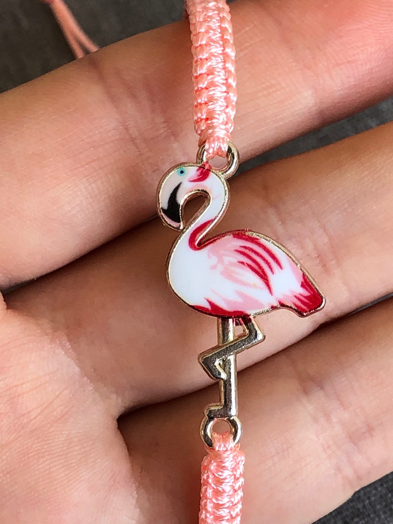 Flamingo Bracelet Flamingo Jewelleryflowergirl | Etsy