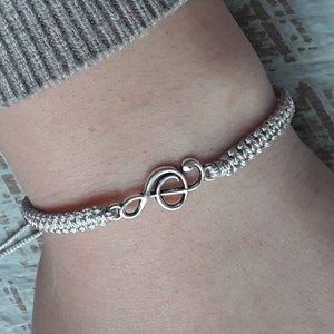 Treble Clef Bracelet,music Bracelet , Piano Teacher Musician Gift ...