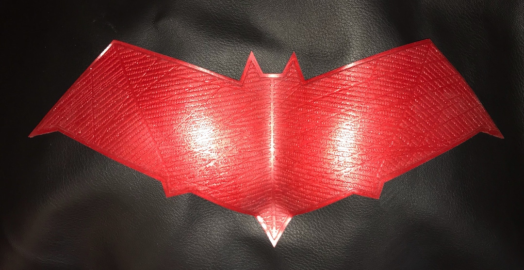 Red Hood CURVED Chest Emblem Batman Arkham Knight Cosplay - Etsy