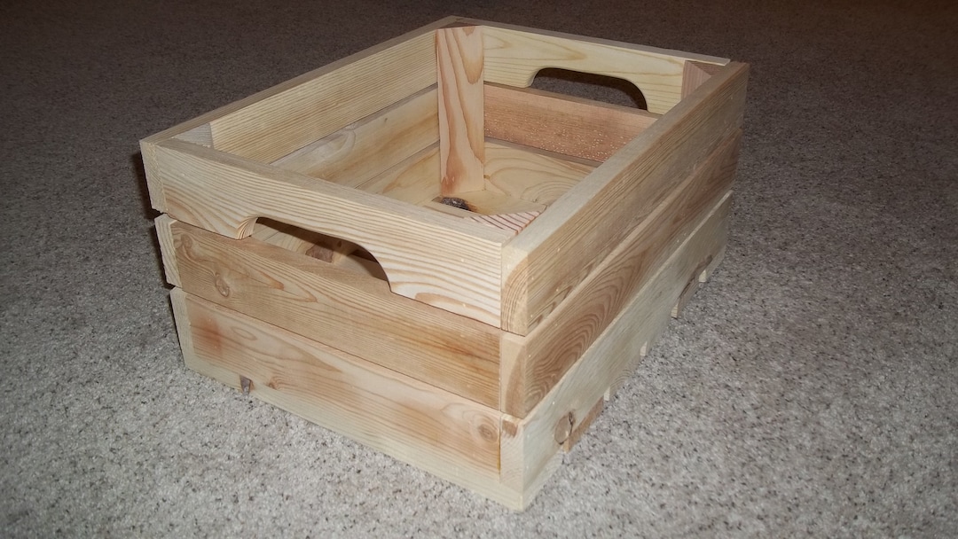 Crates, Large Heavy Duty Wood Crates Made From Reclaimed Wood, Standard ...