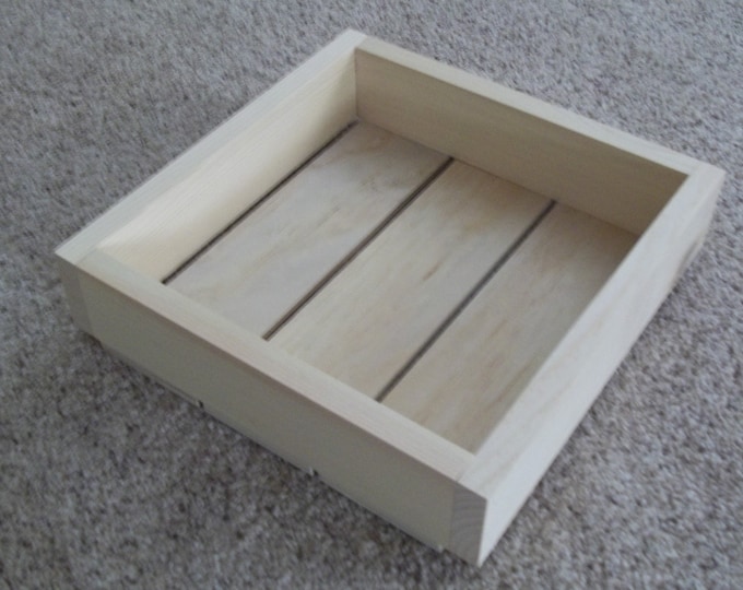 THREE Plain Wooden Boxes no Handles sizes Vary See Description - Etsy