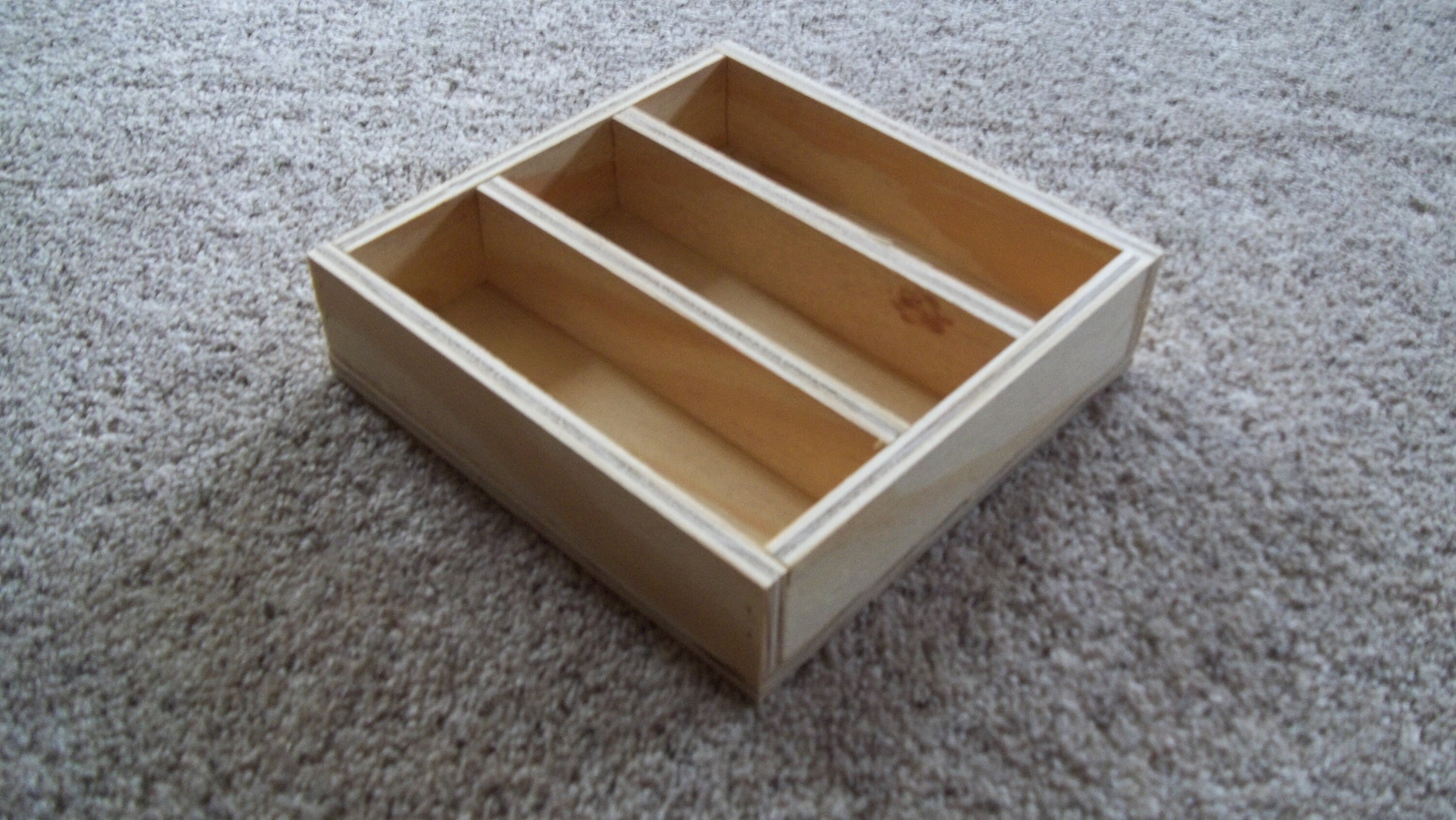 Trays Unfinished Wood Craft Drawer Organizer Tray Made From - Etsy