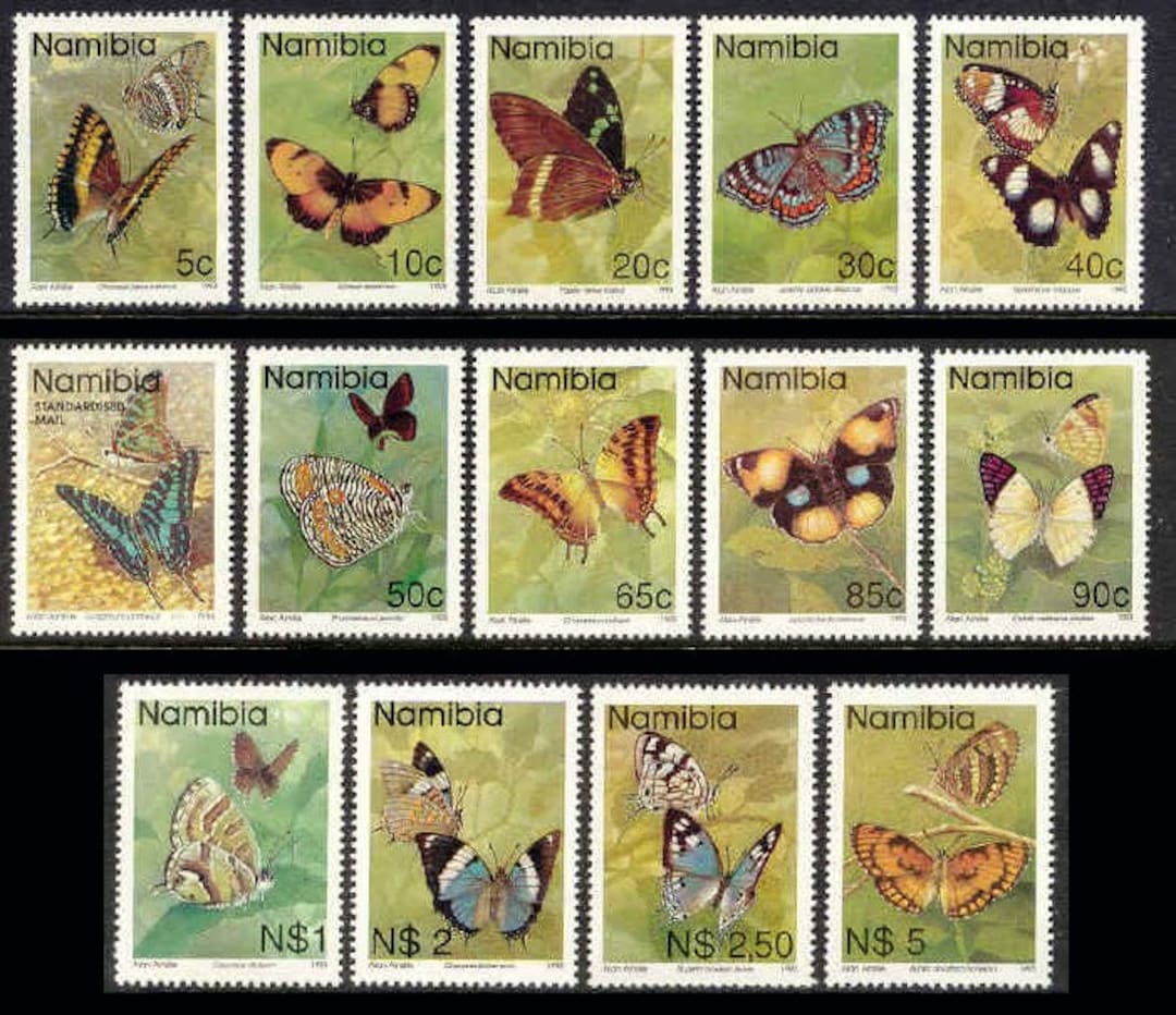 Namibia 1993-94 Butterfly / Butterflies Stamps Complete Set Mint Never ...