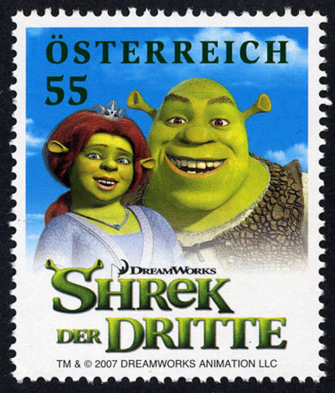 Austria - Shrek 3 Postage Stamp Mint NH ** - Etsy