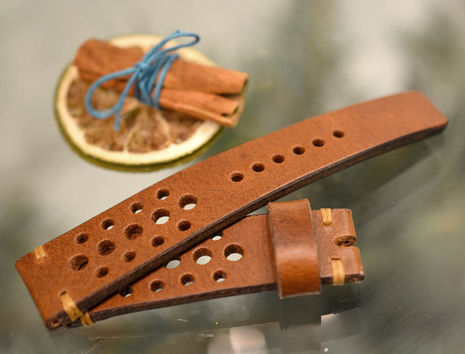 18 20 22 Mm Dark Tan Vintage Leather Watch Strap Handmade Made | Etsy