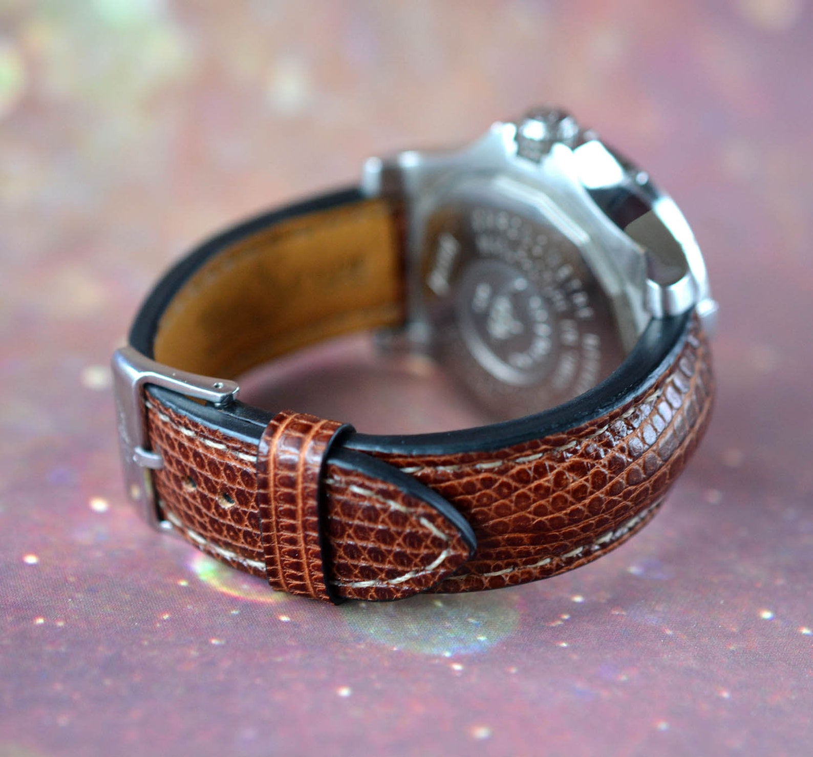 Brown Lizard Pattern Watch Strap 22/20mm Can Be Personalized - Etsy