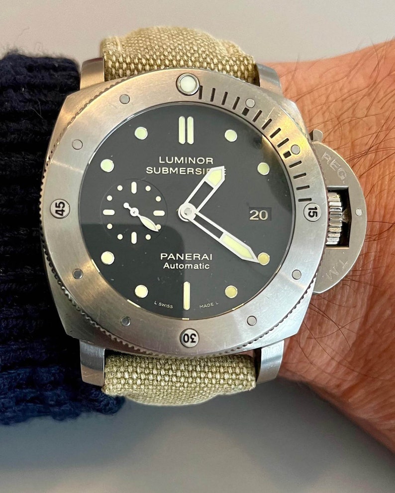 Made to Order Canvas With Leather Wristwatch Watch Strap Made - Etsy