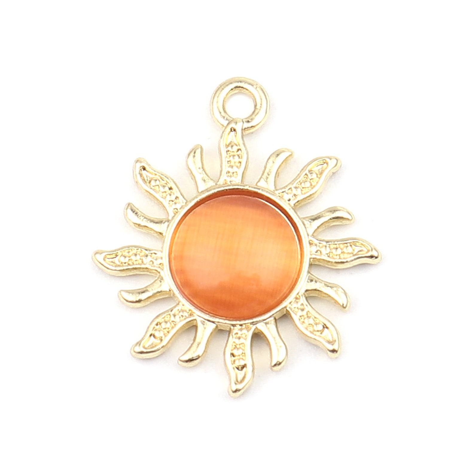 5pc Pkgs Sun Charms Gold Plated Sun Charms Bulk Sun Charms - Etsy