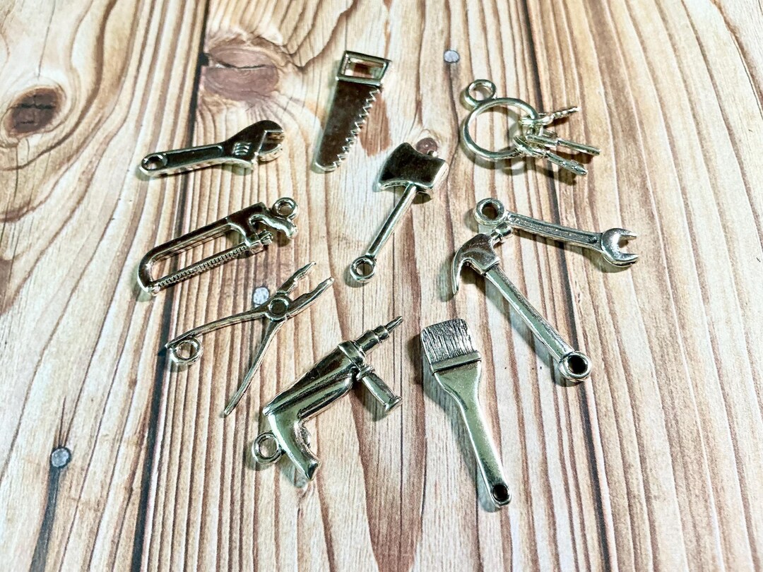 10pc Pkgs Tool Charms Mixed Tool Charms Carpenter Tool Charms Builder ...