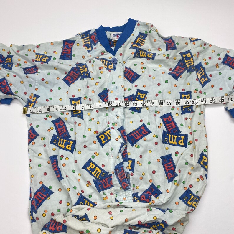 Vintage 80s M&ms Candy PM Sleep Shirt Pajama Nightgown Sz L White ...