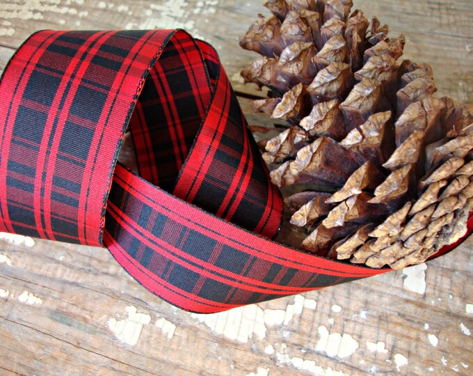 Hunting Lodge Plaid in Red and Black - Etsy