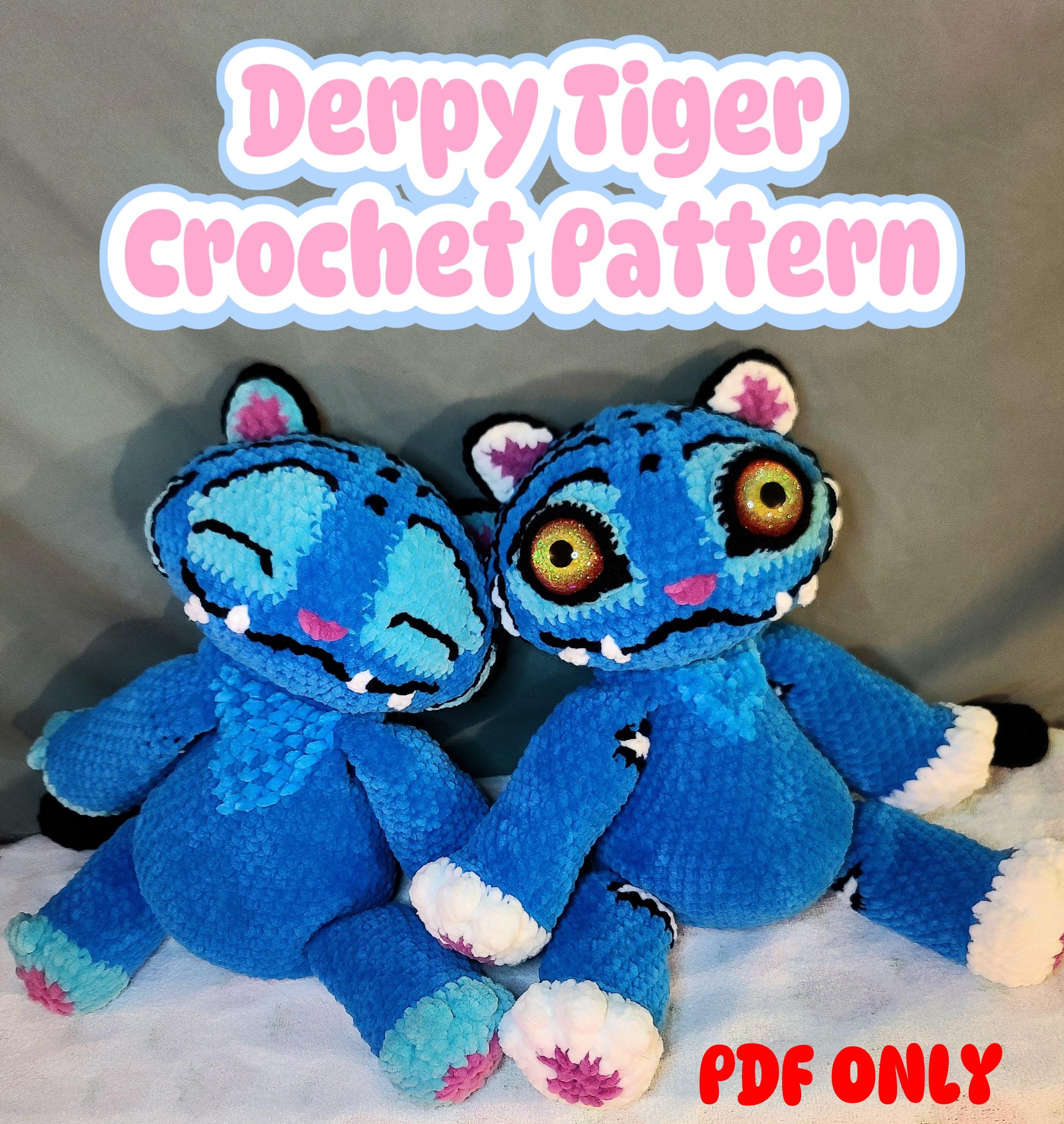 Derpy Demon Tiger Amigurumi Crochet Pattern Kpop Demon Hunters - Etsy