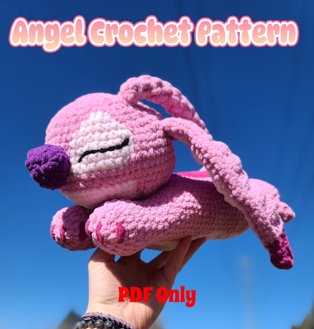 Angel Pink Stitch Crochet Pattern Amigurumi Lilo Stuffed Animal Plushie ...