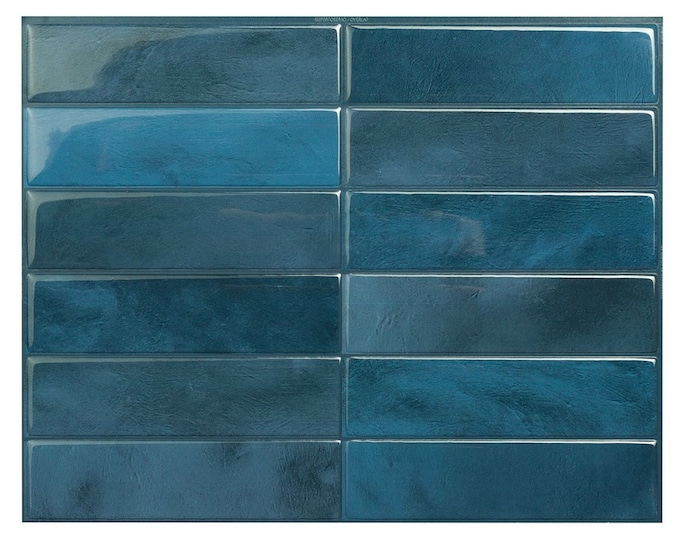 Morocco Agadir Modern Stack Blue Peel and Stick Tile Backsplash SM1228G ...