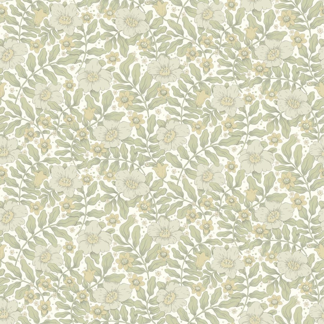 Maggon Floral Trail Wallpaper - Etsy