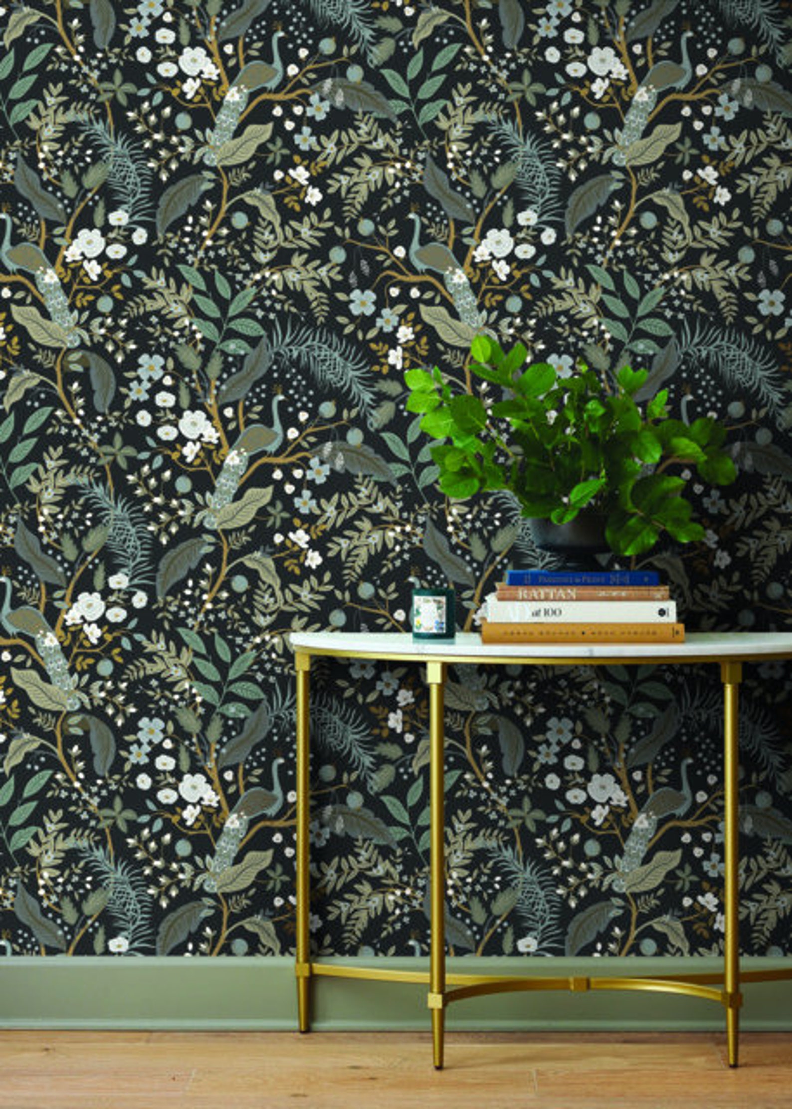 Rifle Peacock Garden Peel + Stick Wallpaper - Etsy