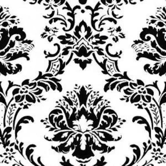 Black And White Damask Desktop Wallpaper