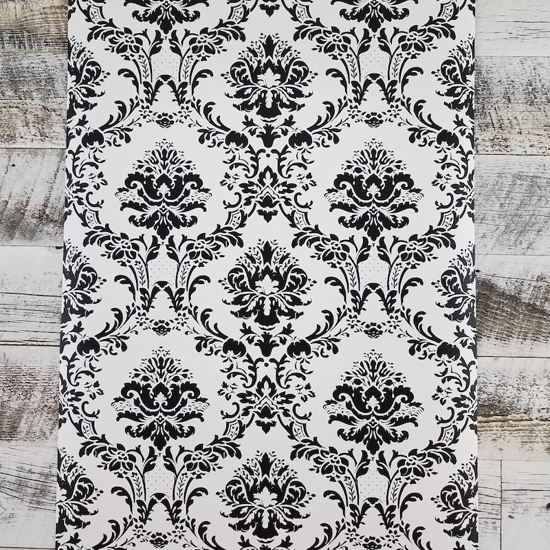 Black White Damask - Etsy