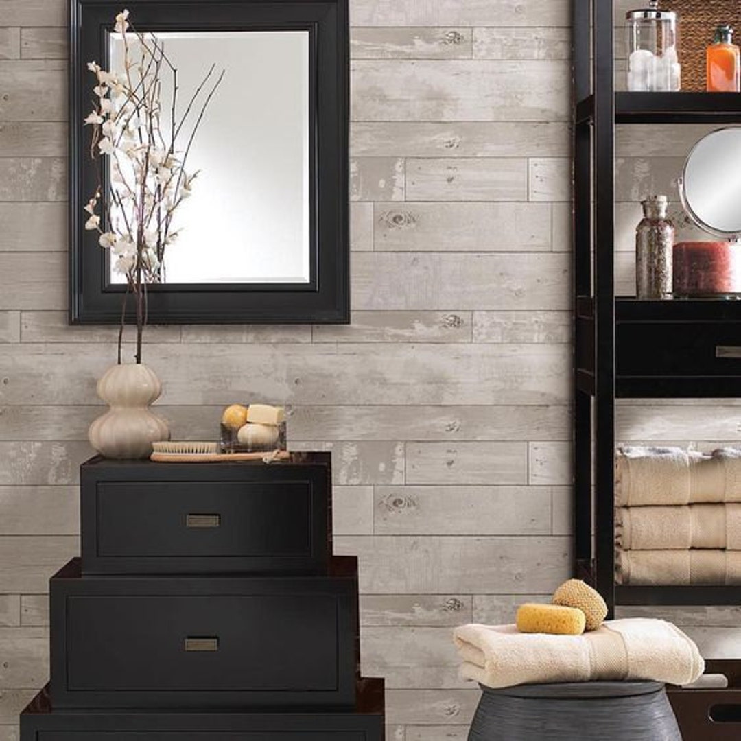 Ashwile Cream Farmhouse Wood Rustic Texture 2718-20131 - Etsy