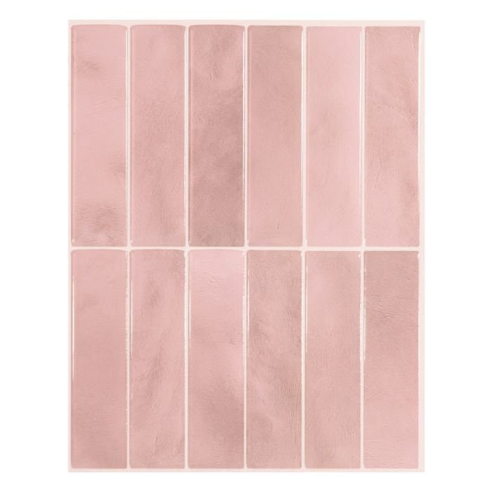 Morocco Rabat Modern Stack Pink Peel and Stick Tile Backsplash SM1237 ...