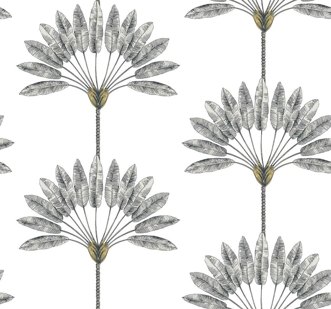 Flourish Feather Tropical Wallpaper - Etsy