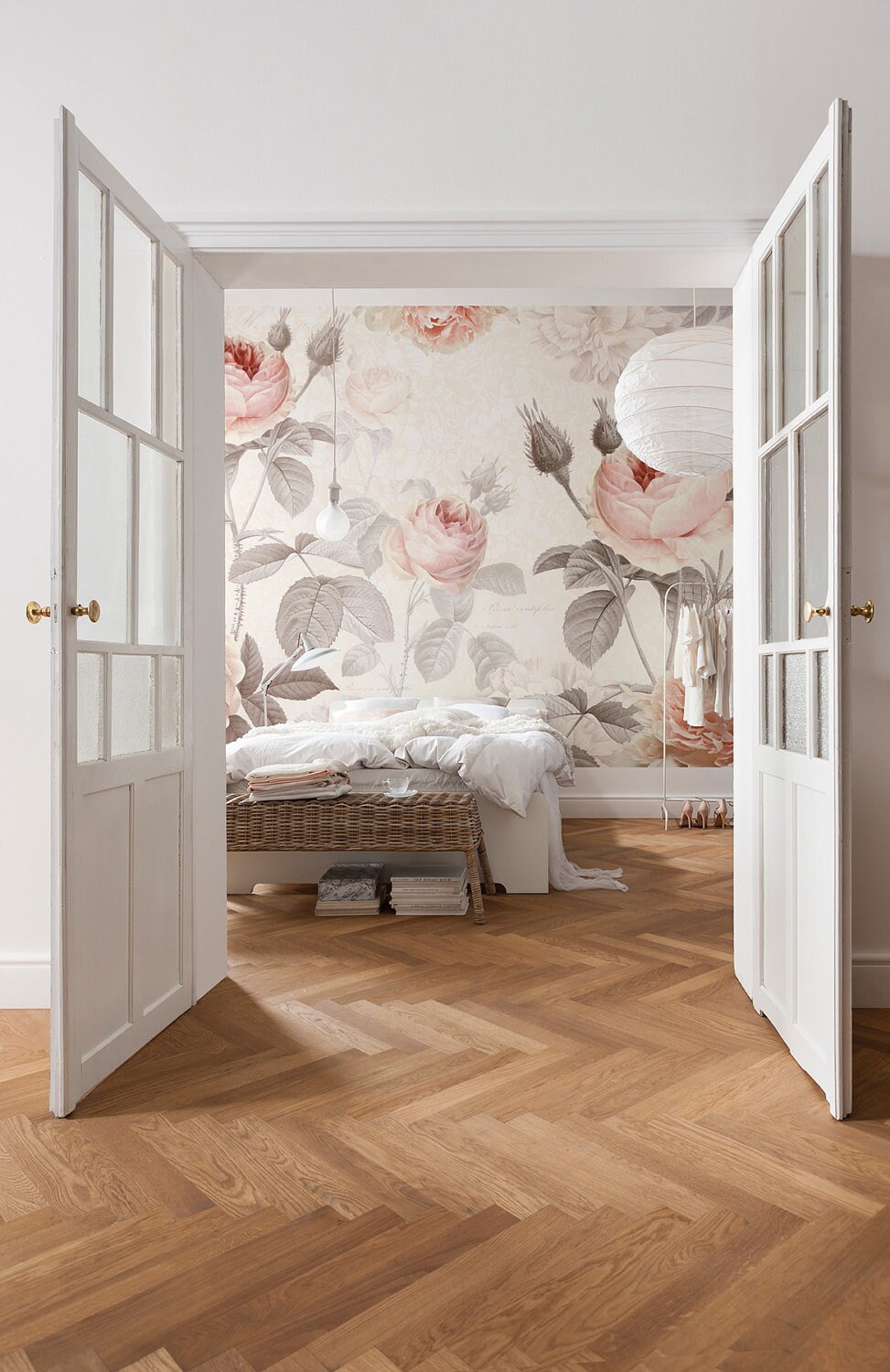 La Maison Vintage Farmhouse French Boho Chic Floral Wallpaper | Etsy