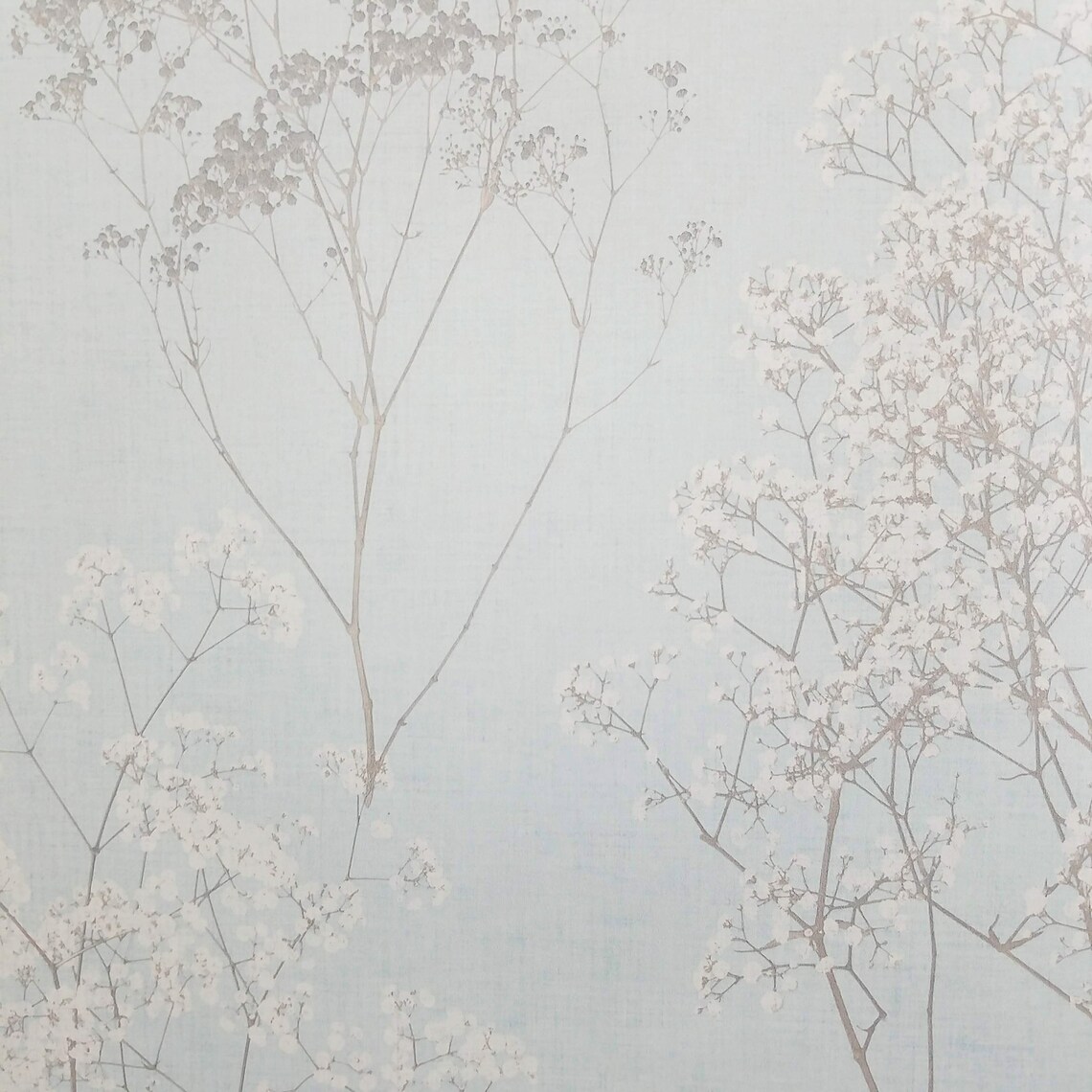 Queen Anne's Soft Blue Lace Floral Wallpaper FH37510 - Etsy