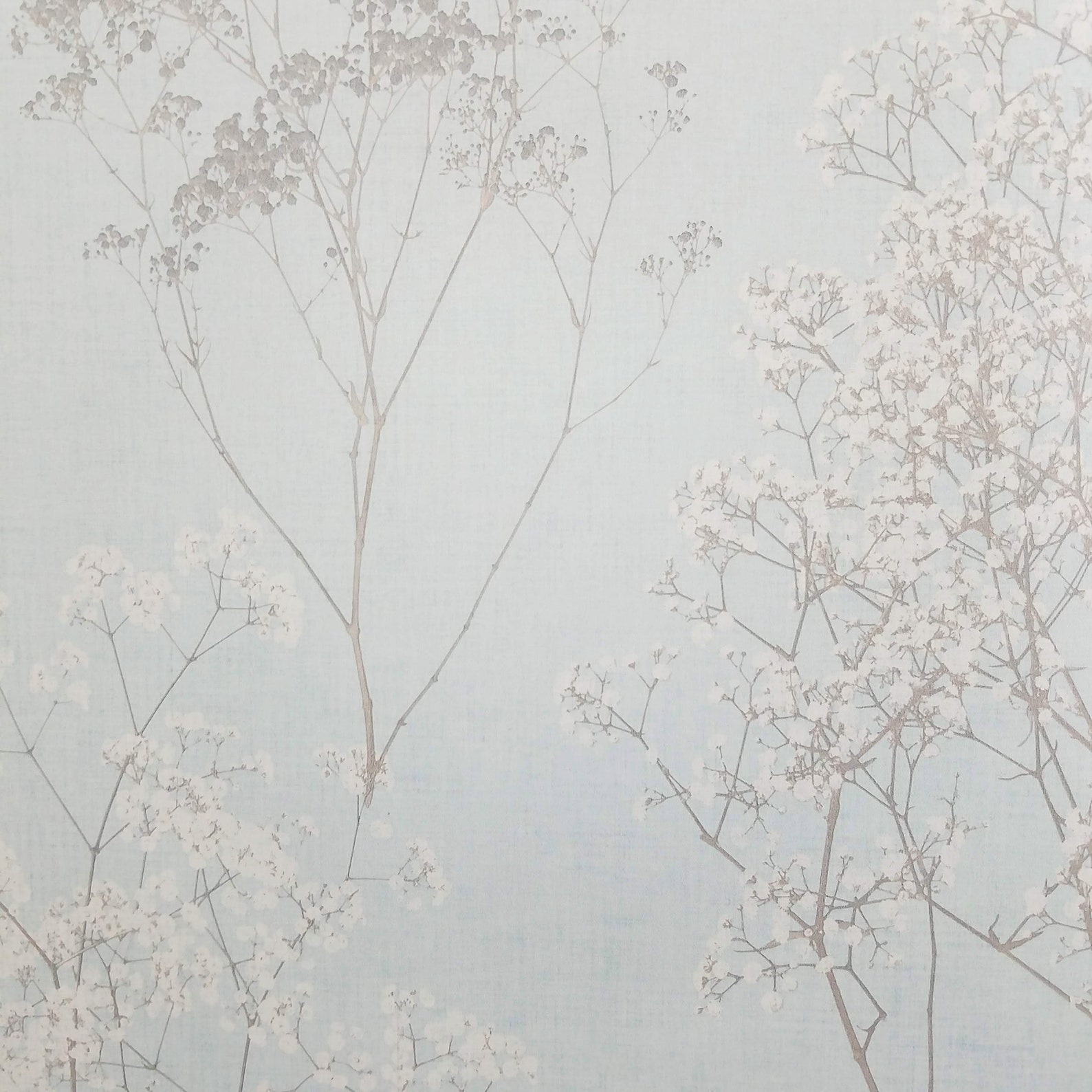 Queen Anne's Soft Blue Lace Floral Wallpaper FH37510 - Etsy