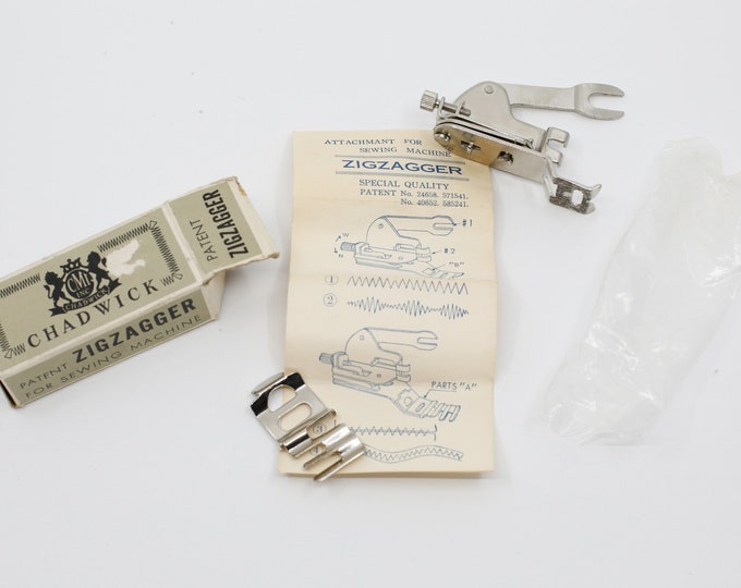 Vintage Sewing Machine Attachment - Chadwick Zigzagger - Zig Zagger ...