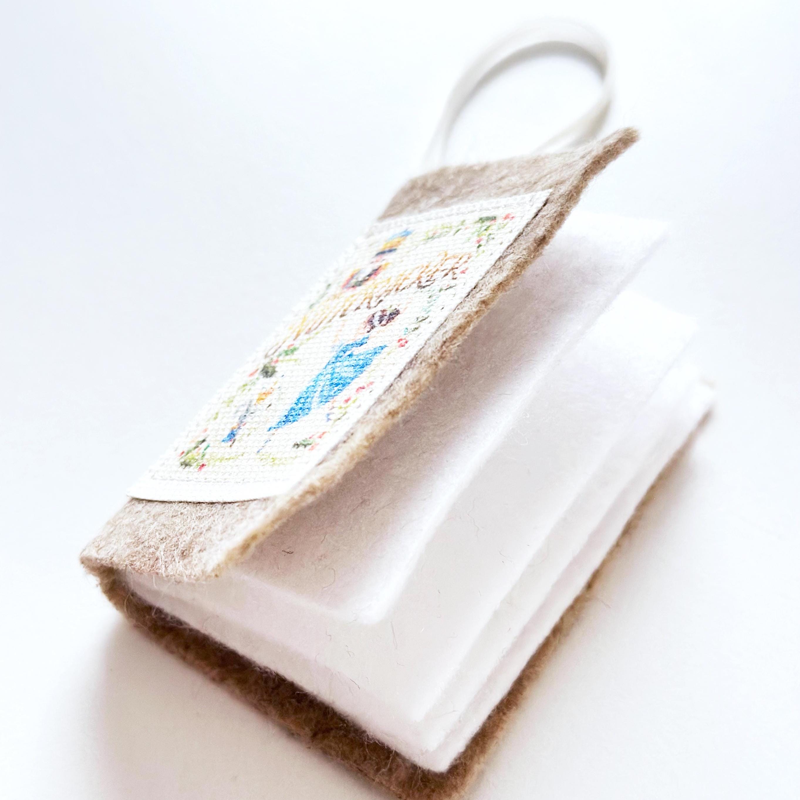 Charming Wool Felt Miniature Book Ornaments, the Book Covers ...