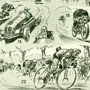 1948 Antique Sports Print. Vintage Etching. Physical Education ...