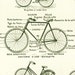 1897 Vintage Bike Print. Antique Cycle Illustration Original Larousse ...
