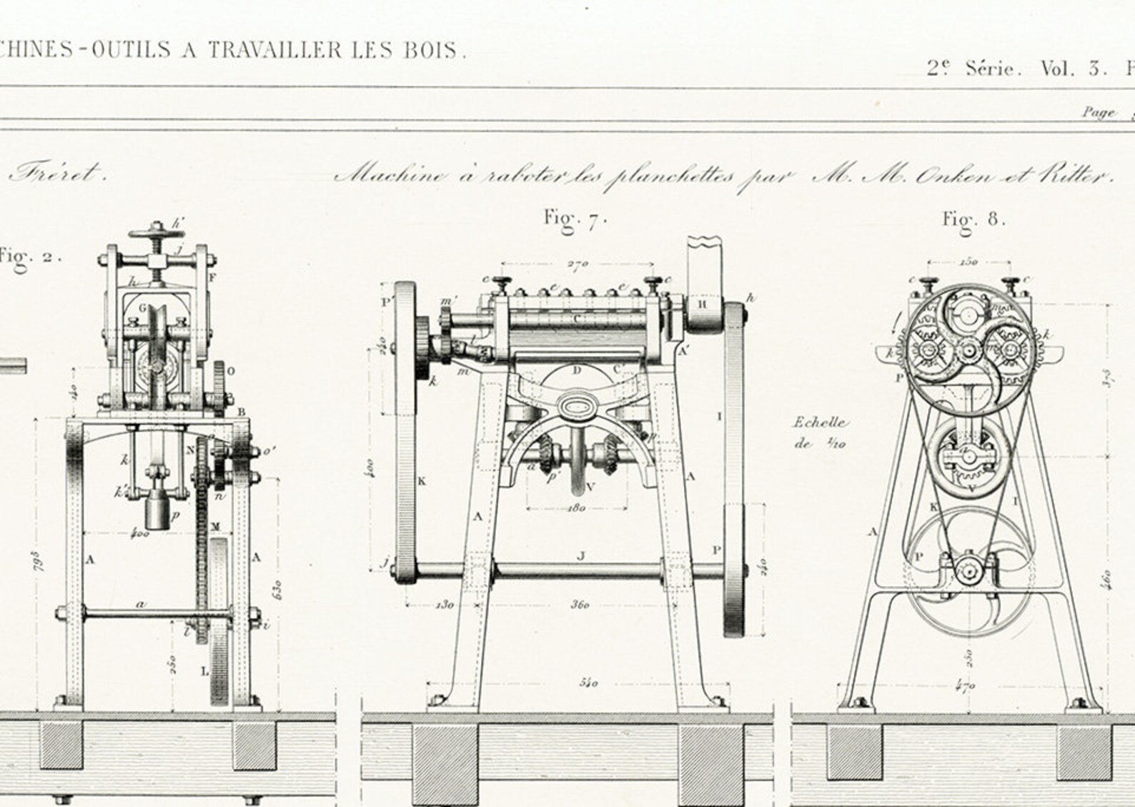 1877 Antique Woodworking Machine Tools manufacture Patent | Etsy