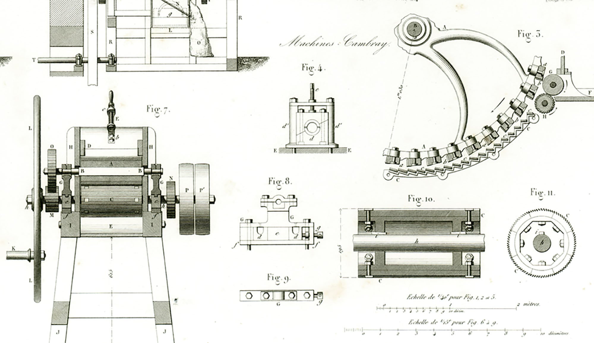 1843 Threshing machine Thresher Old Style Print Antique Farm Equipment ...