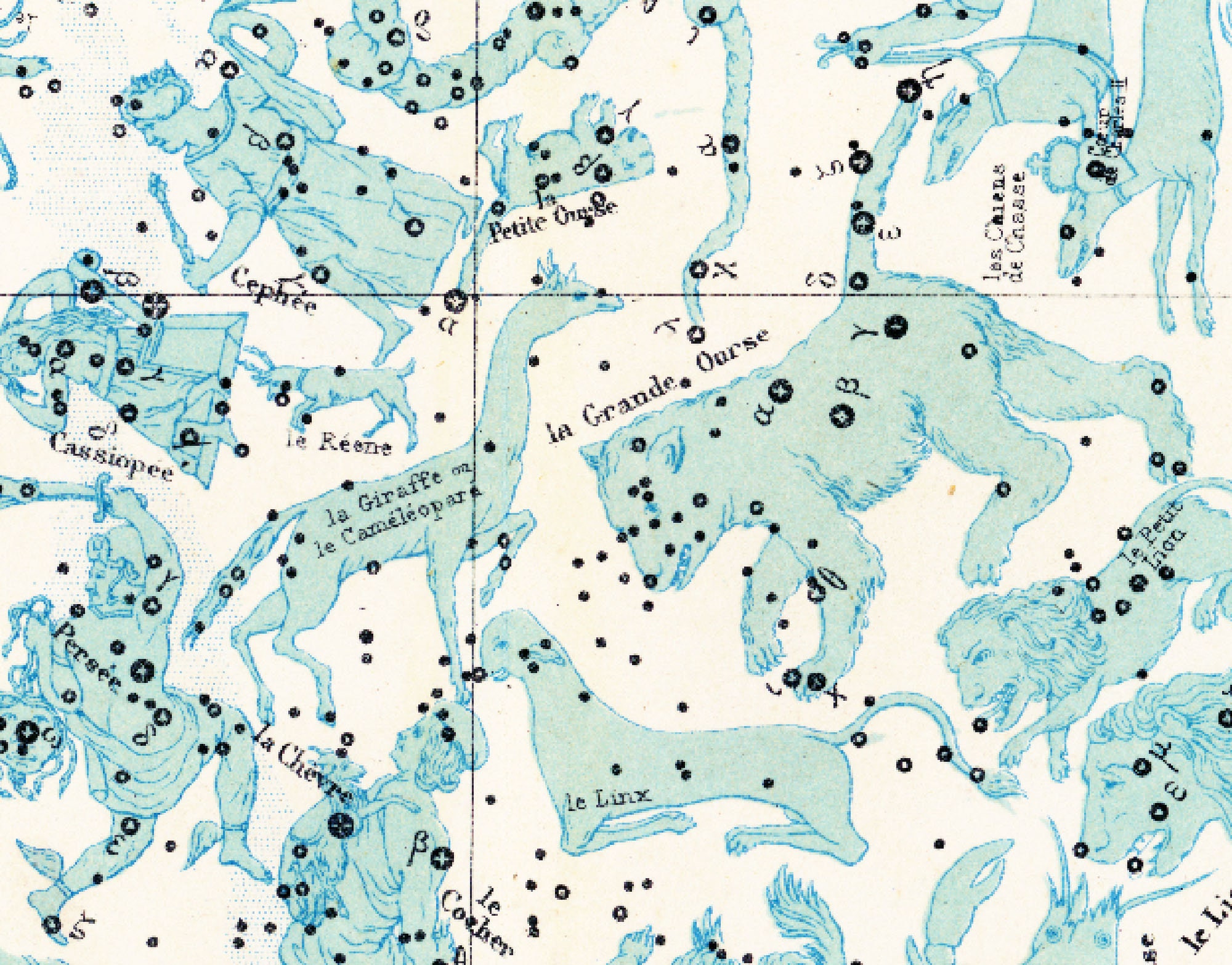 Art & Collectibles Prints Lithographs 1868 Antique Sky Map Northern ...