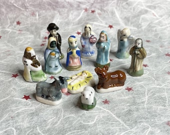 1970s French Feves Vintage Miniatures Nativity Jesus Lady Virgin Mary ...