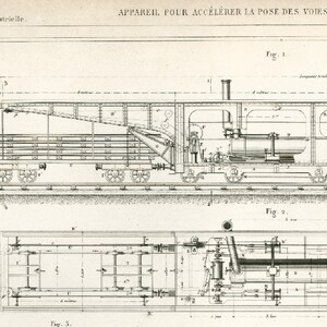 1872 Railway Engines Antique Poster - Classic Steam Train Print ...