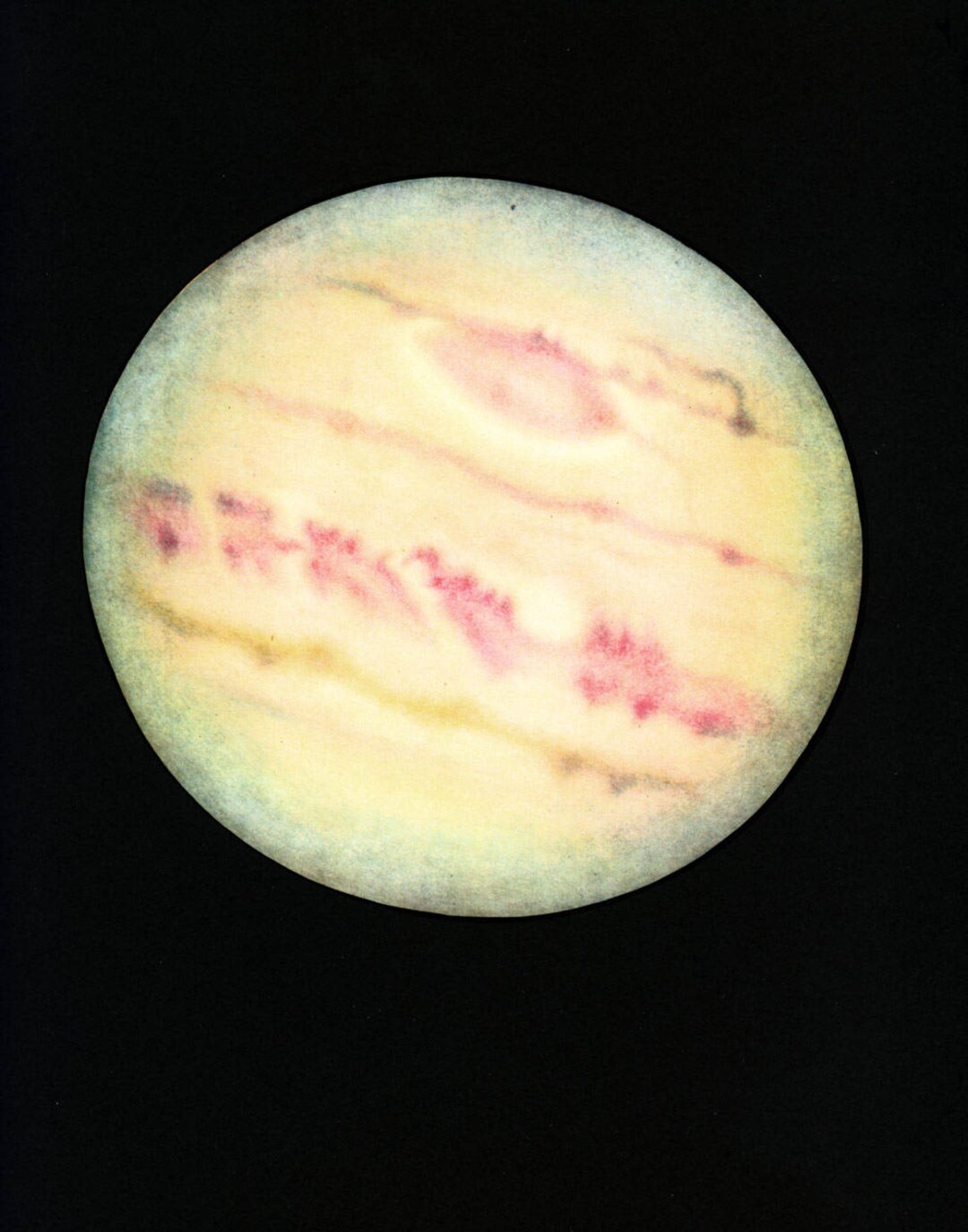 1955 Vintage Jupiter Image. Jupiter Planet. Solar System. Astronomical ...