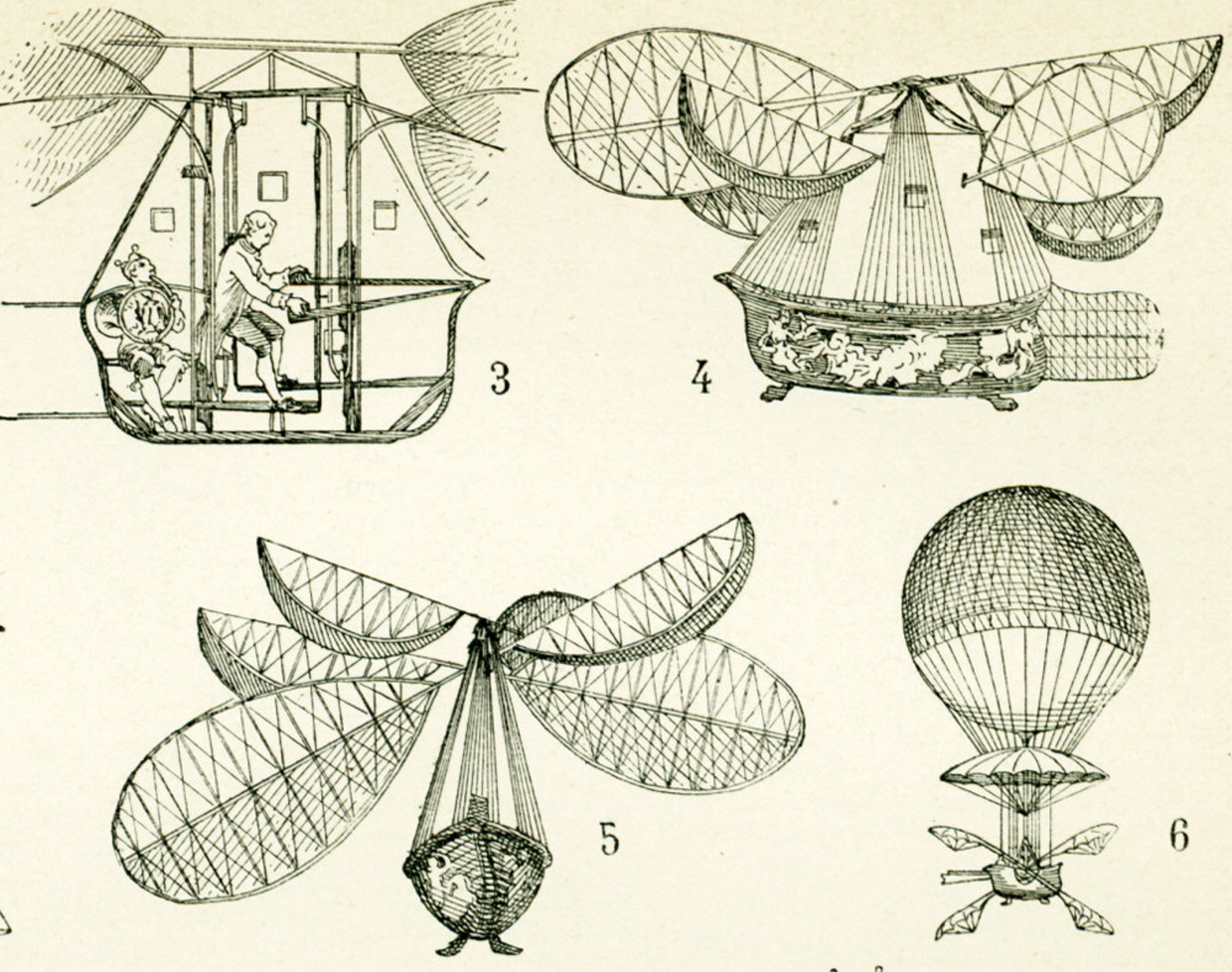 1897 Antique Kite, Aviation, Flying Machine, Antique Large Size ...