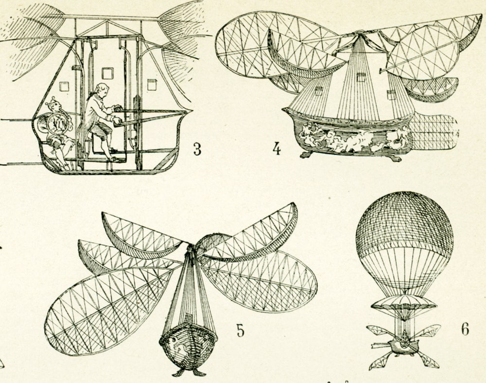1897 Antique Kite Aviation Flying Machine Antique Large | Etsy