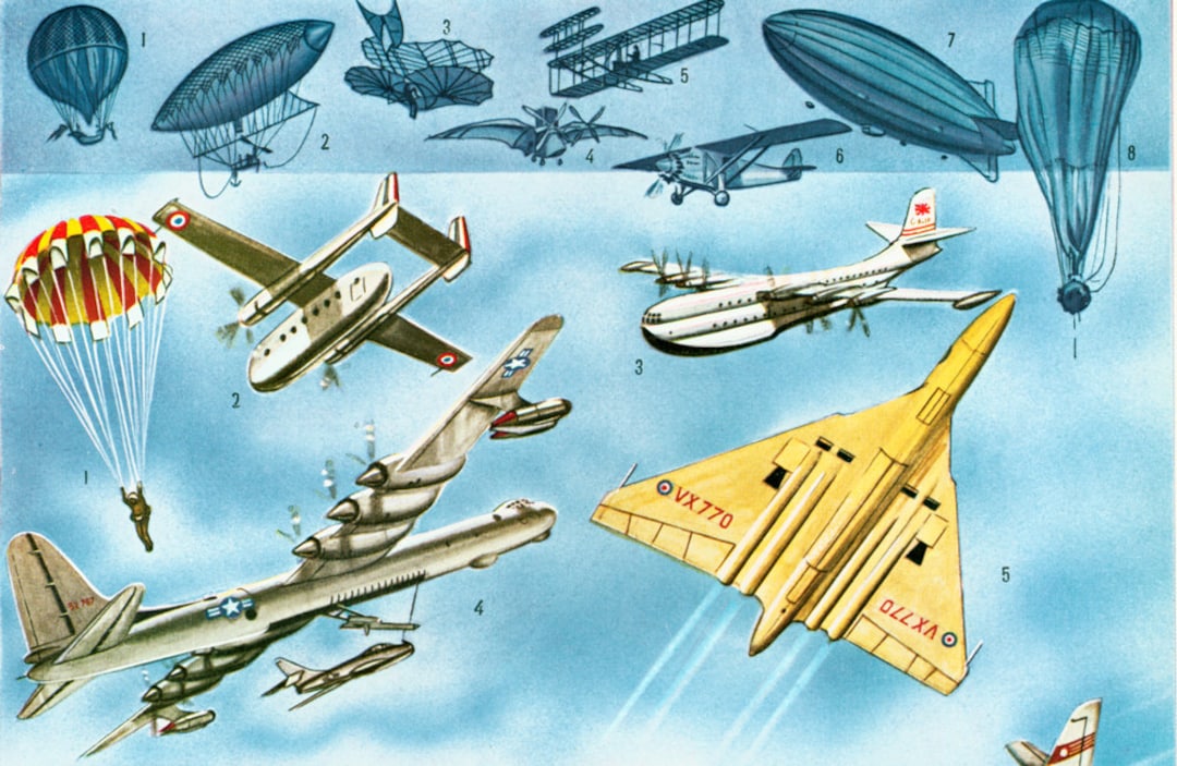 1948 Vintage Plane Print. Antique Aircraft Illustration. Flying Flight ...