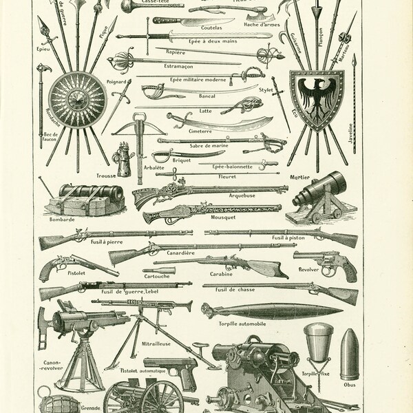 Antique Weapons - Etsy