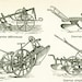1897 Agriculture Tools, Sowing Machine, Original Antique Print, Farming ...